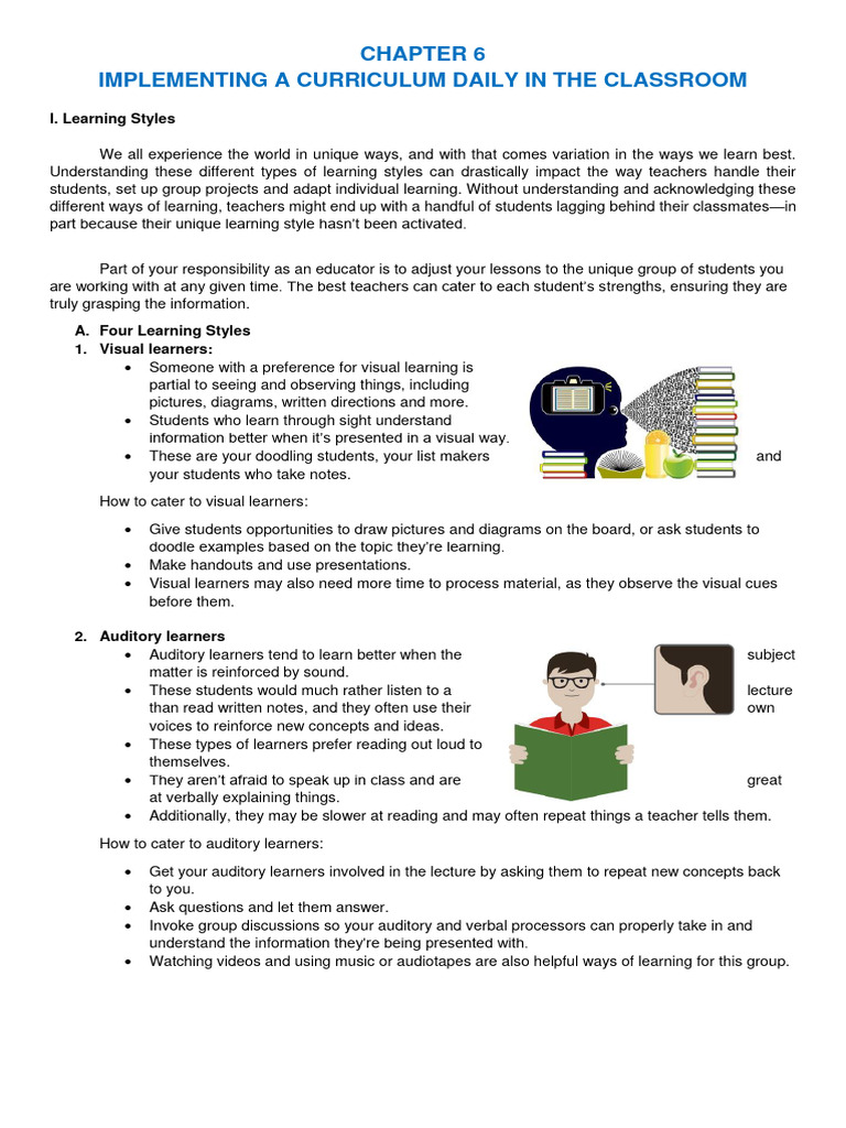Chapter 6 | PDF | Learning Styles | Learning