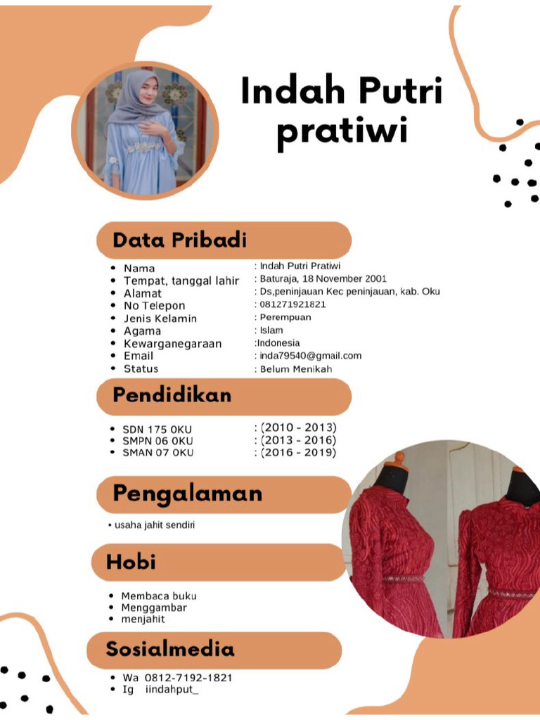Data Indah Putri Pratiwi | PDF