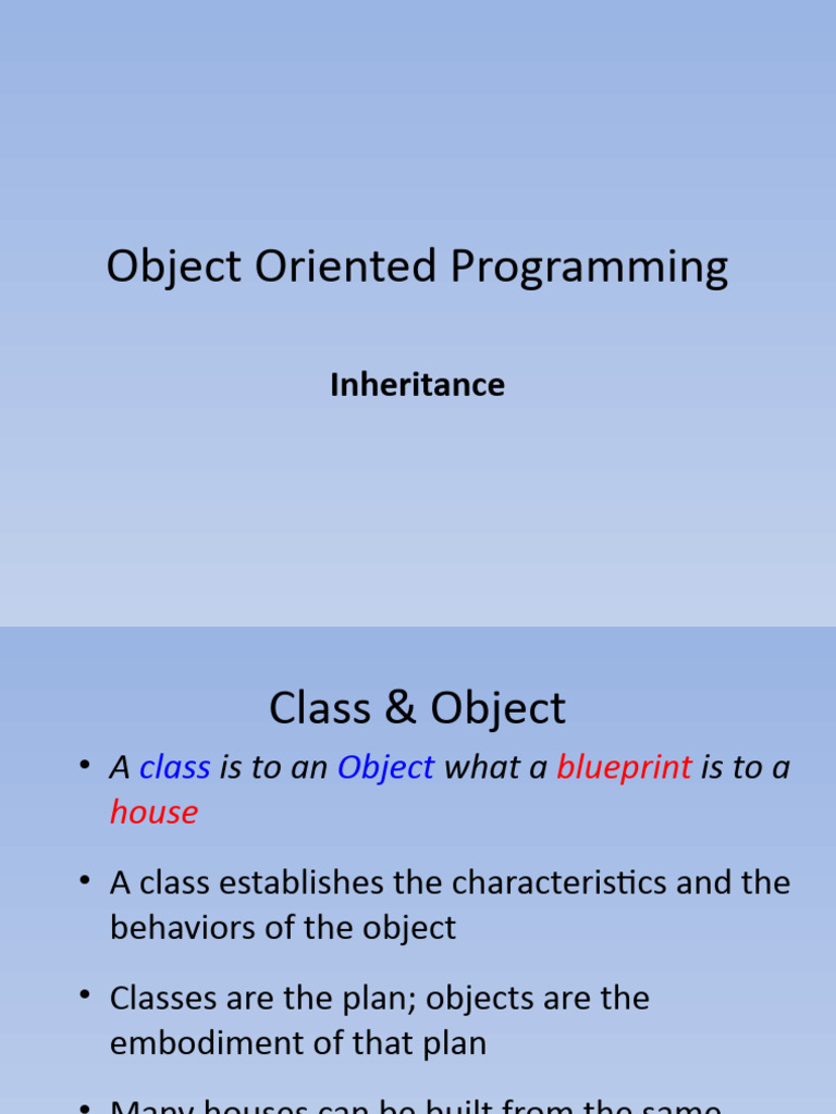 Oop Lec4 Inheritance Pdf Inheritance Object Oriented Programming 