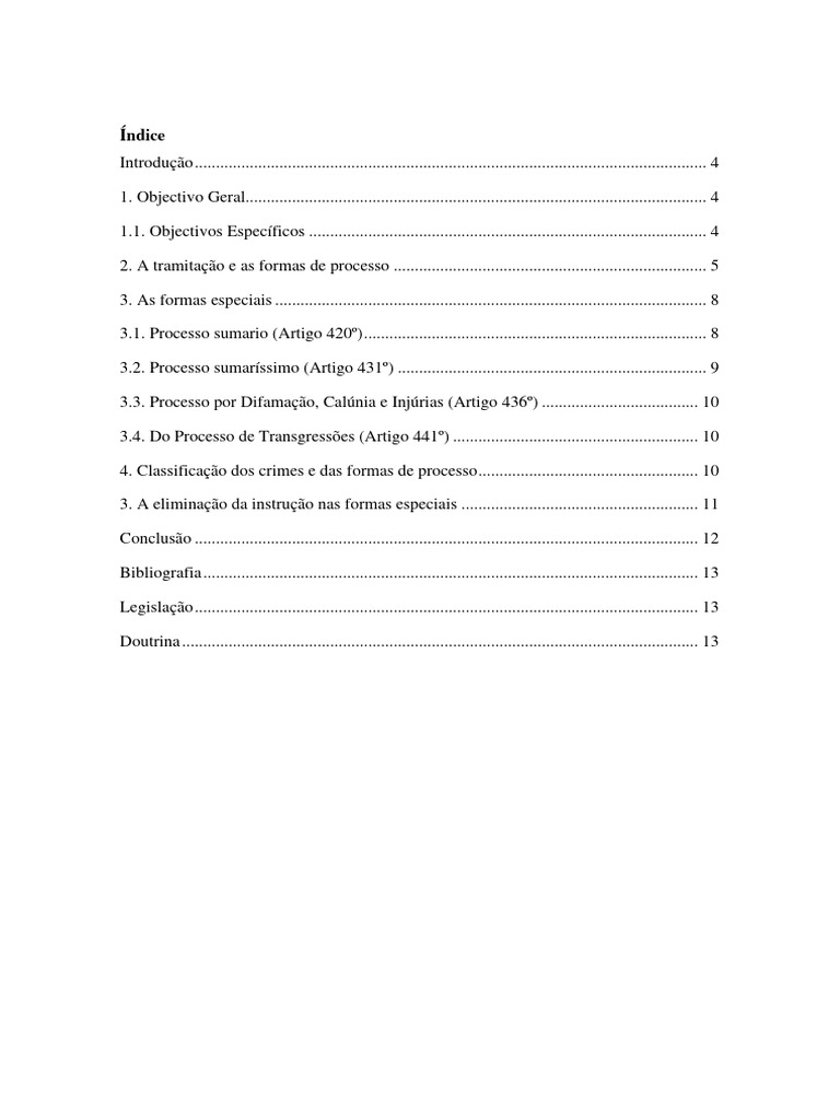 Tramitação E As Formas Do Processo Penal Pdf Crimes Crime E Violência