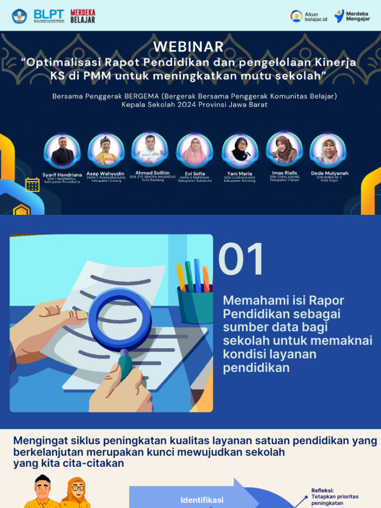 Rapot Pendidikan Untuk Meningkatkan Mutu Sekolah | PDF