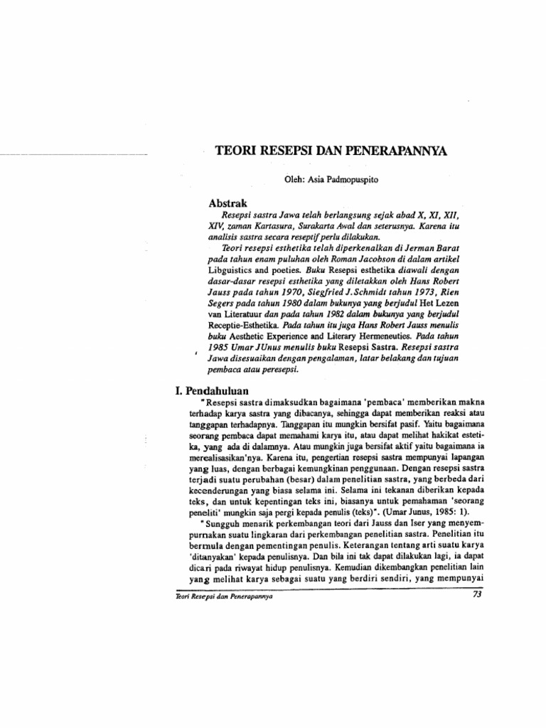 Padmo_teori resepsi | PDF