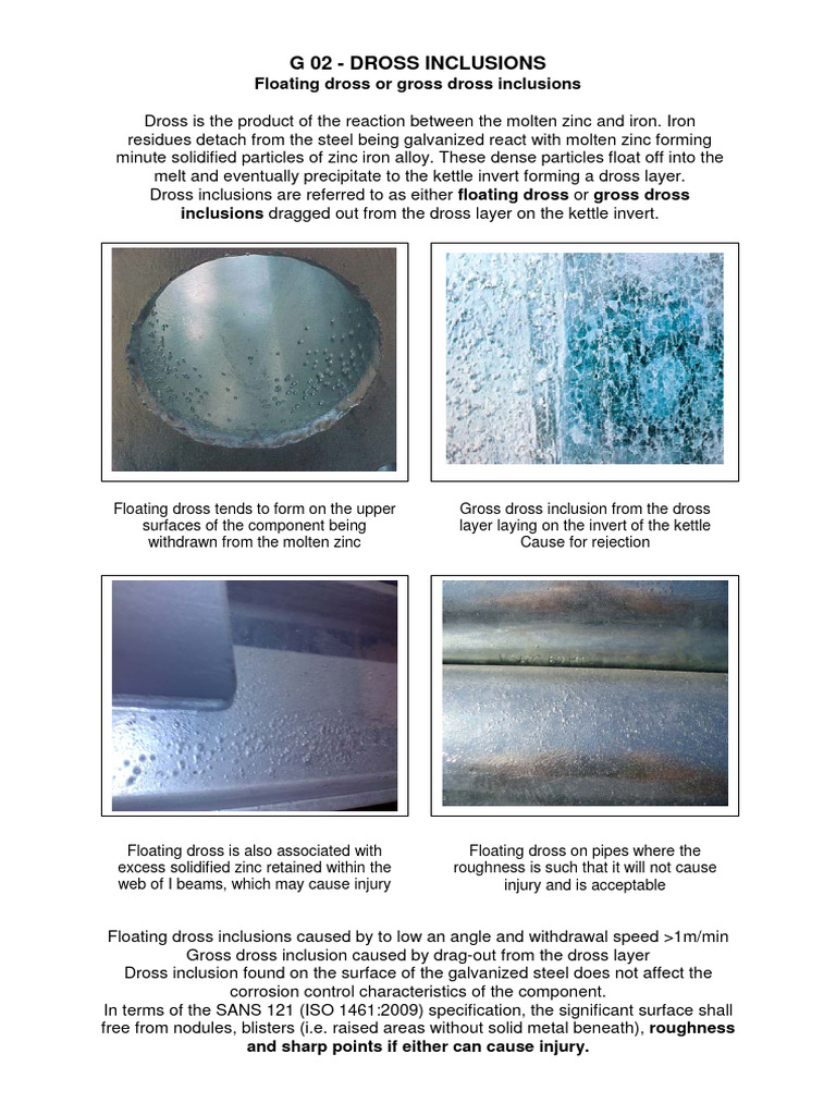 G 02 Dross Inclusion | PDF