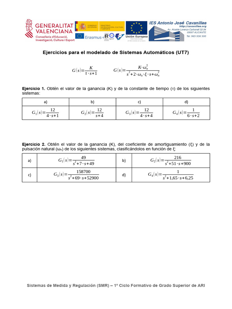 Ejercicios UT7 Mod | PDF