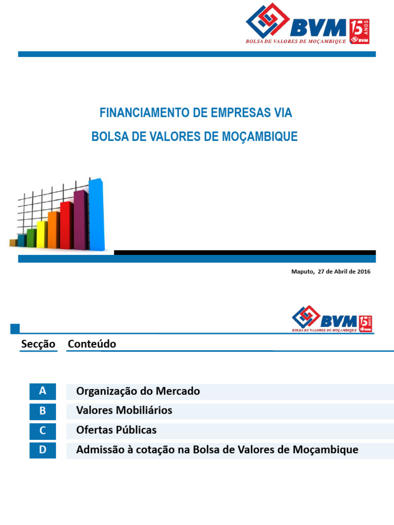 Iscim - Hatija Khan - Bolsa de Valores de Mocambique - BVM - Aula ...