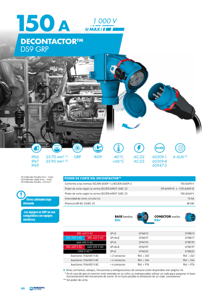 Marechal DS9 Decontactor Range Es | PDF | Ingenieria Eléctrica ...