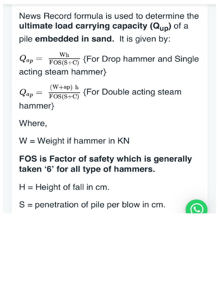 ultimate load carrying capacity | PDF