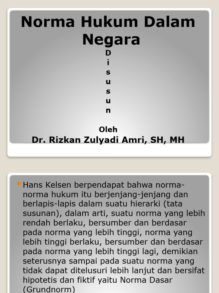 Hierarki Norma Hukum dalam Negara | PDF