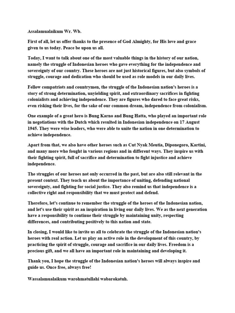 Speech English | PDF