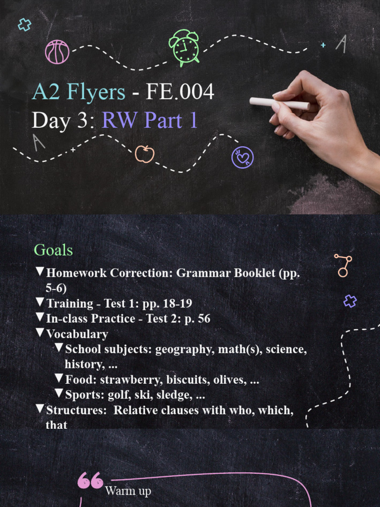 Day 3 RW Part 1 | PDF | Syntax | Grammar