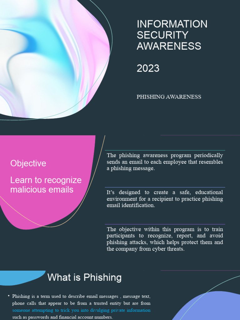 Phishing Awareness Training Guide | PDF | Phishing | Information Technology