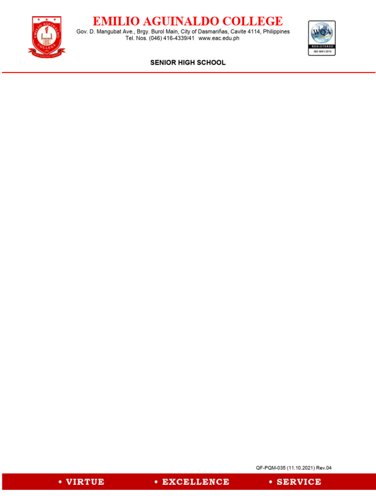 Eac Template 1 | PDF | Technology & Engineering