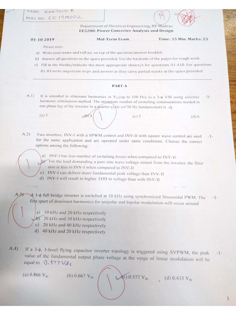 PCAD-exam Paper-1 | PDF