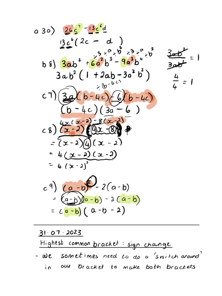 Factorising 2 | PDF | Arithmetic Mean | Factorization