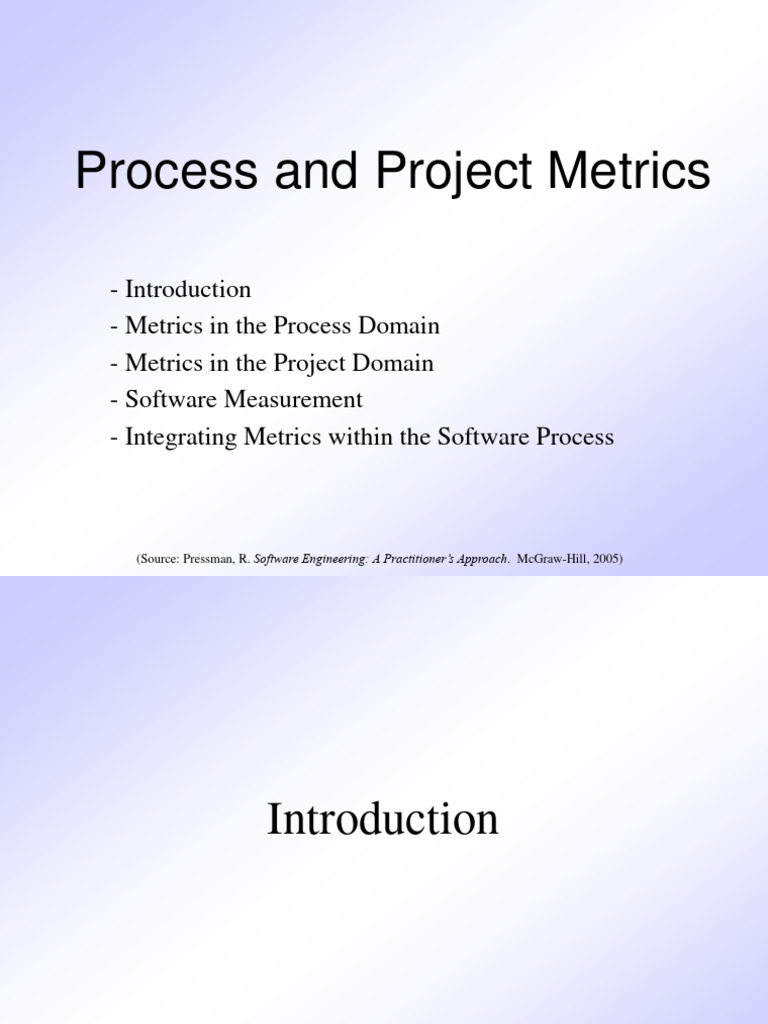 Pressman Process and Project Metrics | Download Free PDF | Performance Indicator | Class ...