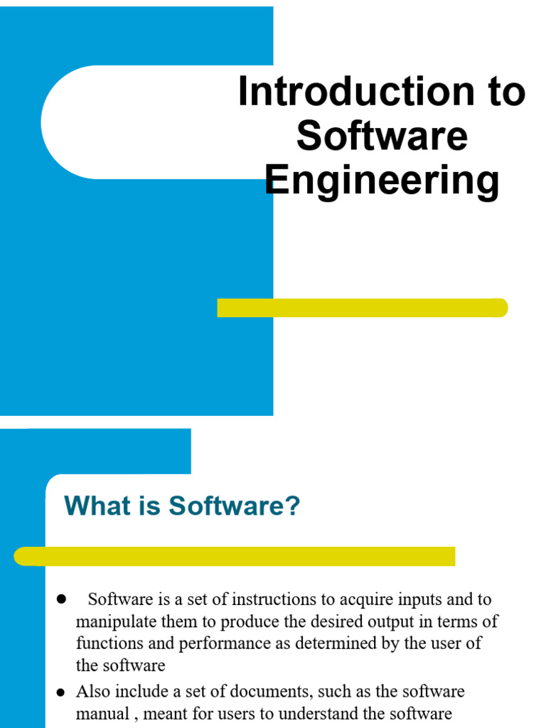Ch.1 Introduction to SE | PDF | Software Development Process | Software ...