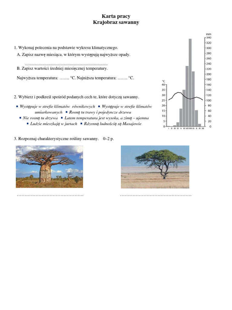 Sawanna - Karta Pracy | PDF