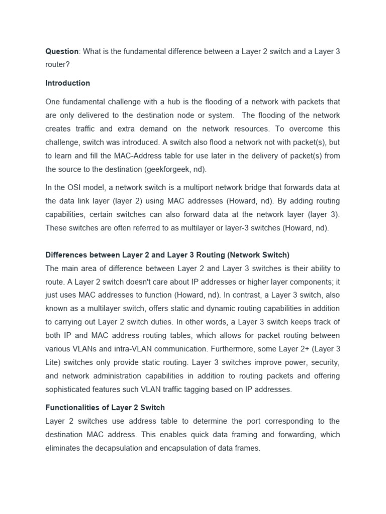 CS2204 Unit 5 Learning Journal | PDF | Network Switch | Computer Network