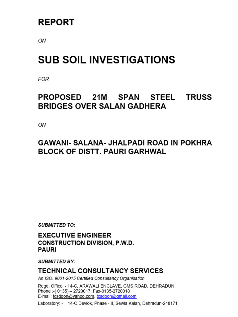 sOIL rEPORT 21M | Download Free PDF | Earth Sciences