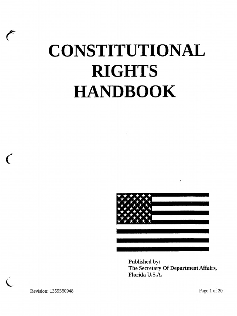 US Constitutional RIghts Handbook | PDF