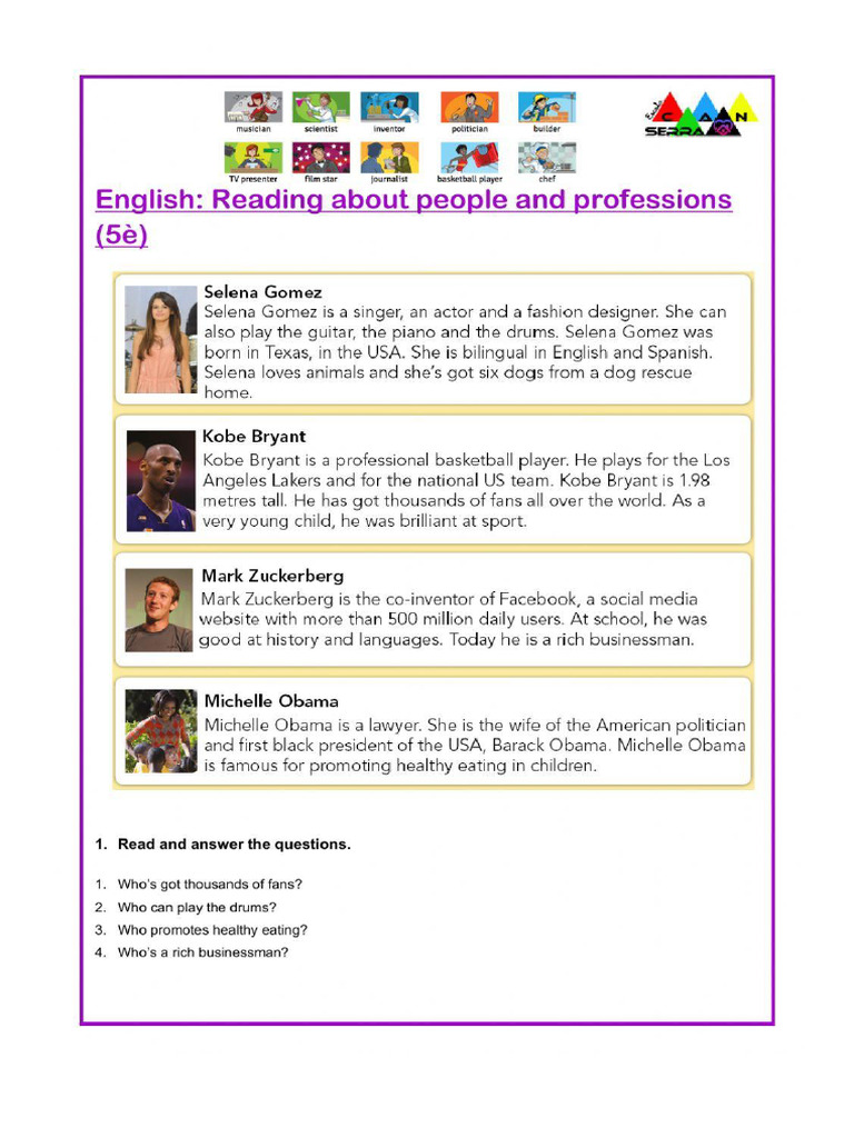 Atividade Reading Jobs | PDF