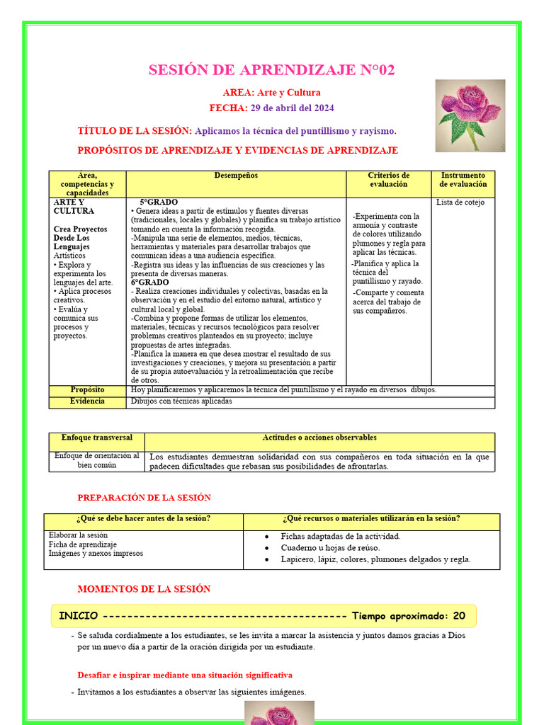 Sesion Art-Aplicamos La Técnica Del Puntillismo y Rayismo | PDF ... Sesion Art-Aplicamos La Técnica Del Puntillismo y Rayismo | PDF ...