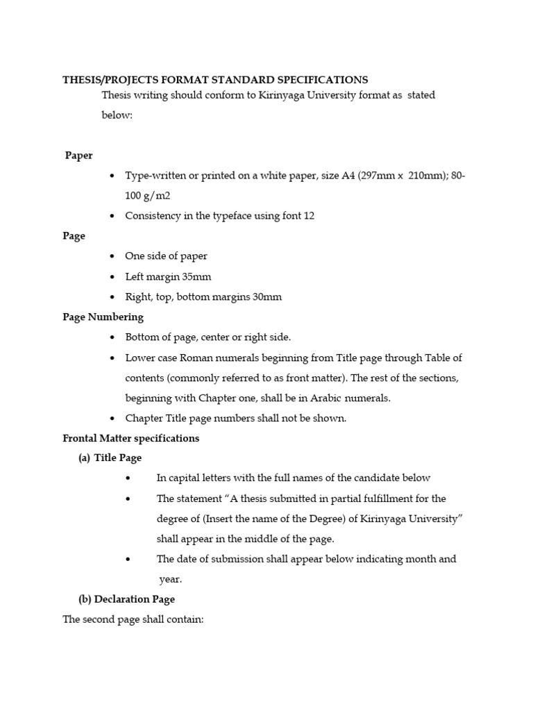 Project Thesis Format | PDF | Hypothesis | Thesis