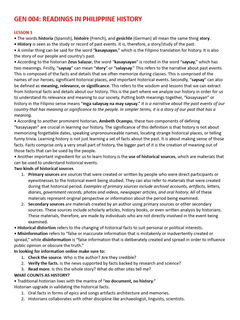 Reviewer (GEN 004) | PDF | Spice | Primary Sources