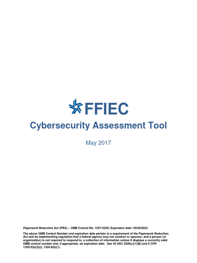 Ffiec Cat May 2017 | PDF | Computer Security | Security