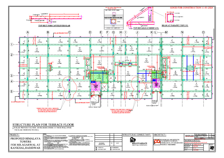 Eighth Floor Beam and Slab Plan | PDF