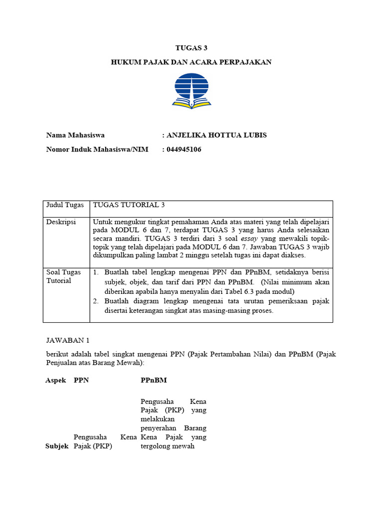 Tabel dan Diagram Pajak PPN & PPnBM | PDF | Bisnis | Pengelolaan Keuangan & Uang