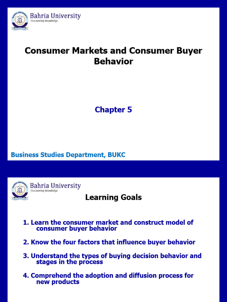 Chap 5 With Logo 14032023 095745am | PDF | Consumer Behaviour | Behavior