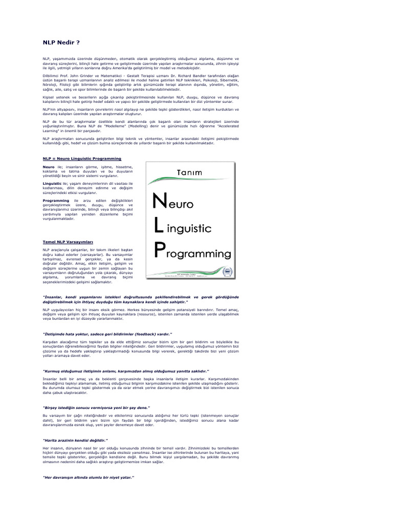 NLP Nedir | PDF