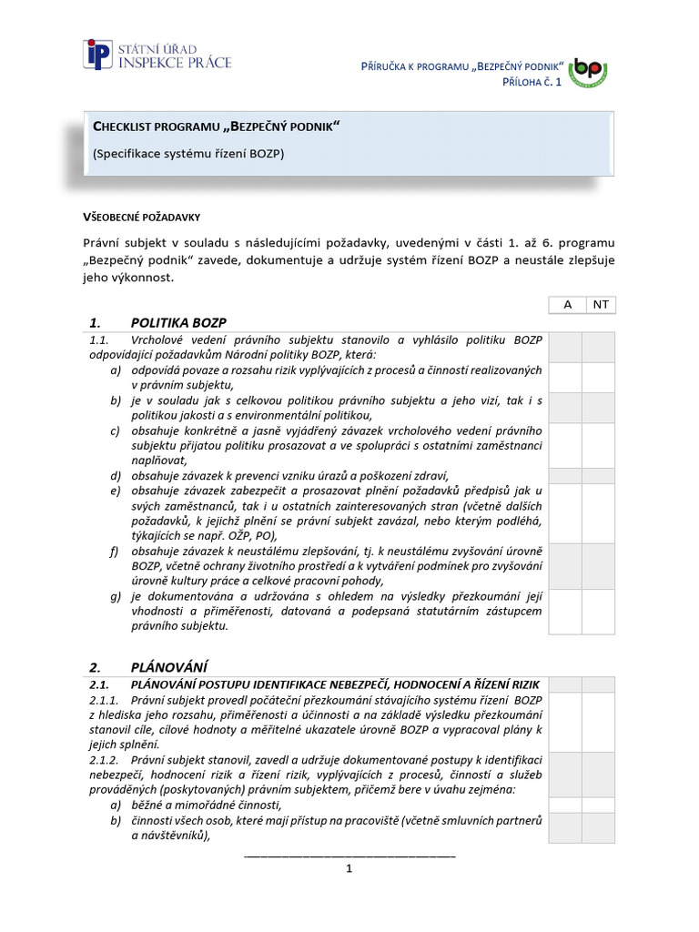 Checklist 2017 | PDF