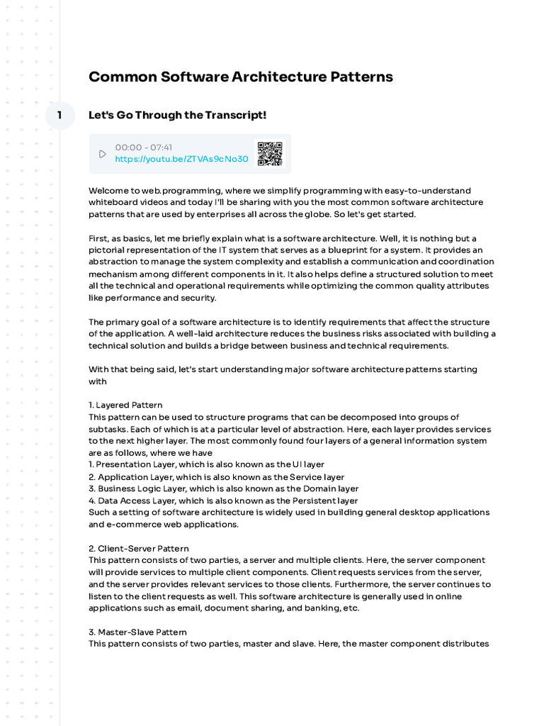 Twee - Common Software Architecture Patterns | PDF | Model–View ...