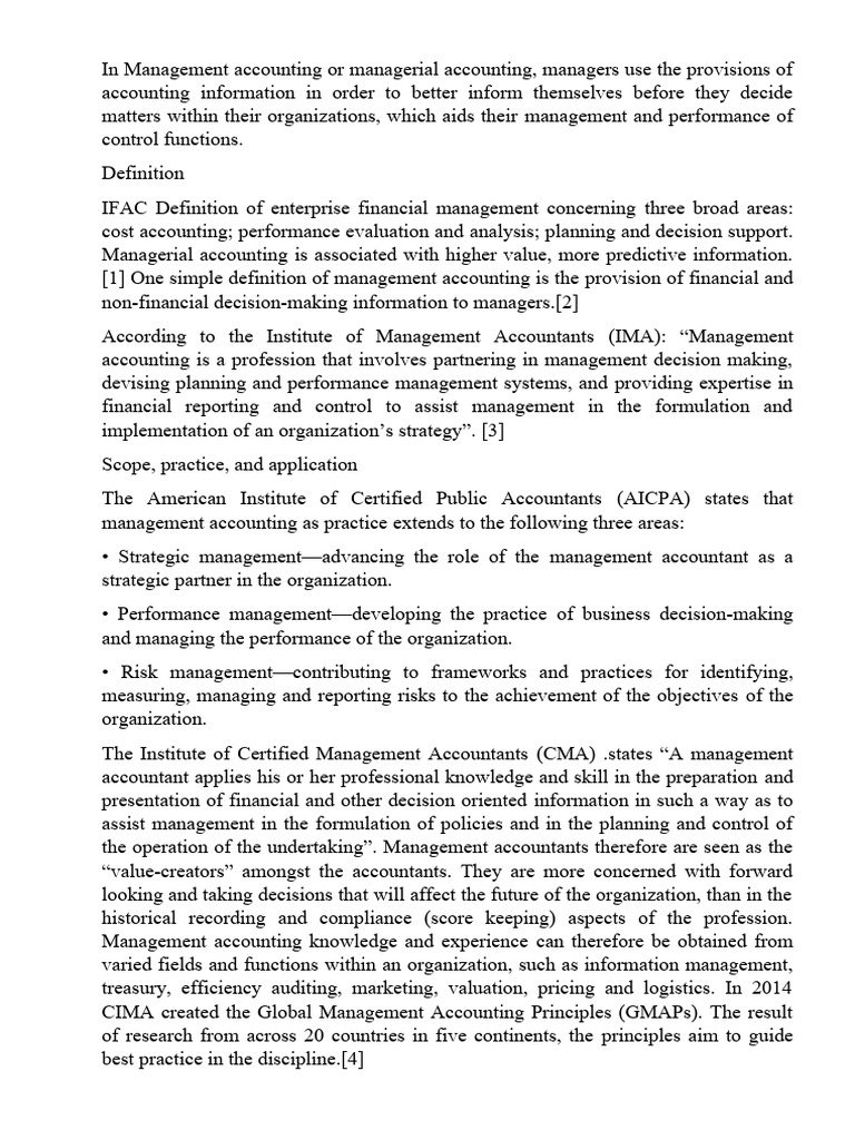 Lecture 4 Management Accounting | PDF | Management Accounting | Cost Accounting