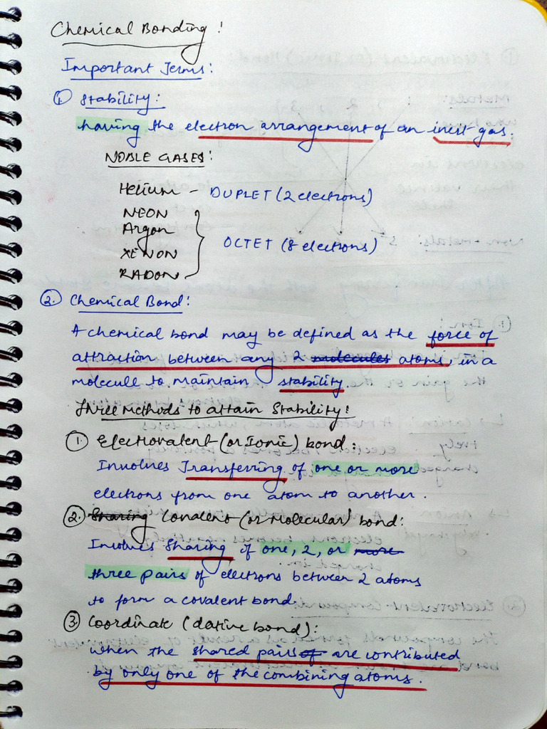Intro to Chemical Bonds | PDF | Chemical Bond | Chemistry