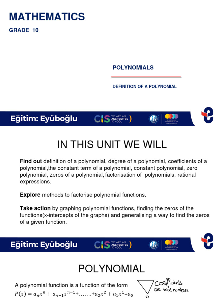 POLYNOMIALS | PDF | Polynomial | Factorization