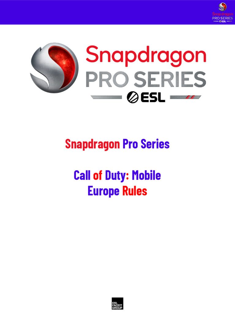(2024) Snapdragon Pro Series - Call of Duty - Mobile - Region Specific Rules - Europe | Download ...