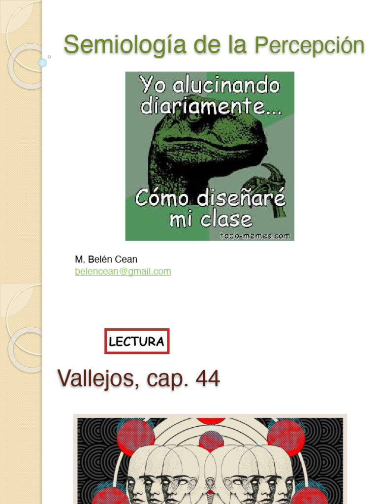 Clase 5 Percepción | Descargar gratis PDF | Percepción | Alucinación