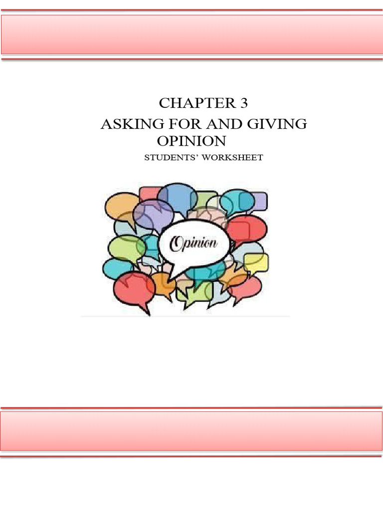 Asking and Giving Opinion | PDF
