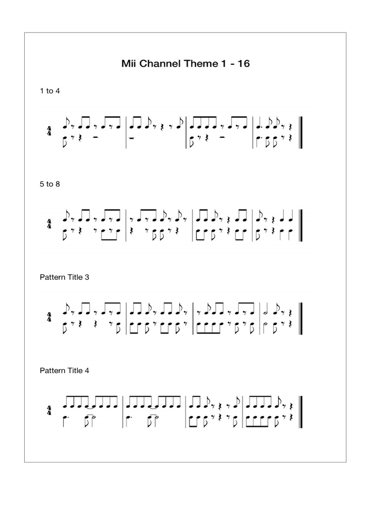 Mii - Channel.theme.1. .16 | PDF