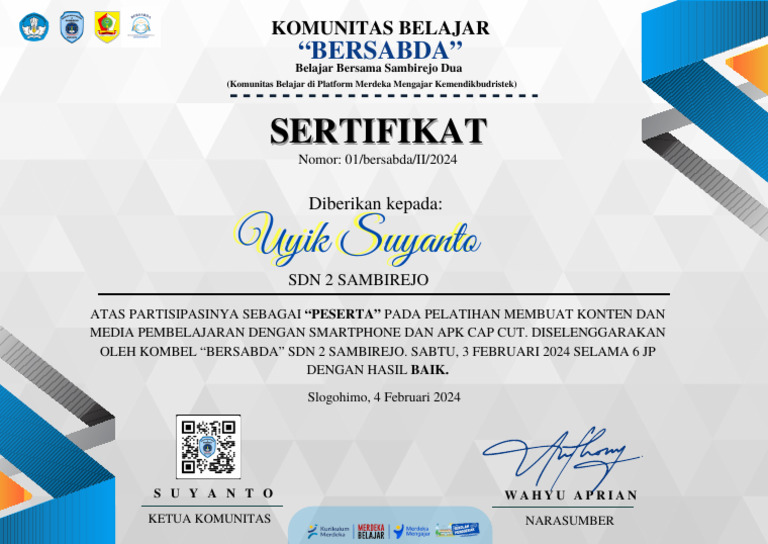 Contoh Sertifikat Kombel Umum | PDF | Ilmu Sosial