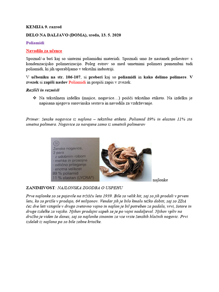 KEMIJA-9 R-Sreda-13 5 2020 | PDF