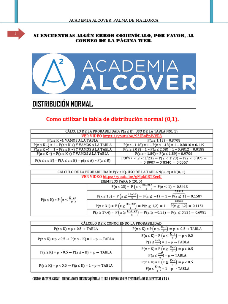 Distribucion Normal | PDF | Teoría estadística | Teoría de probabilidad