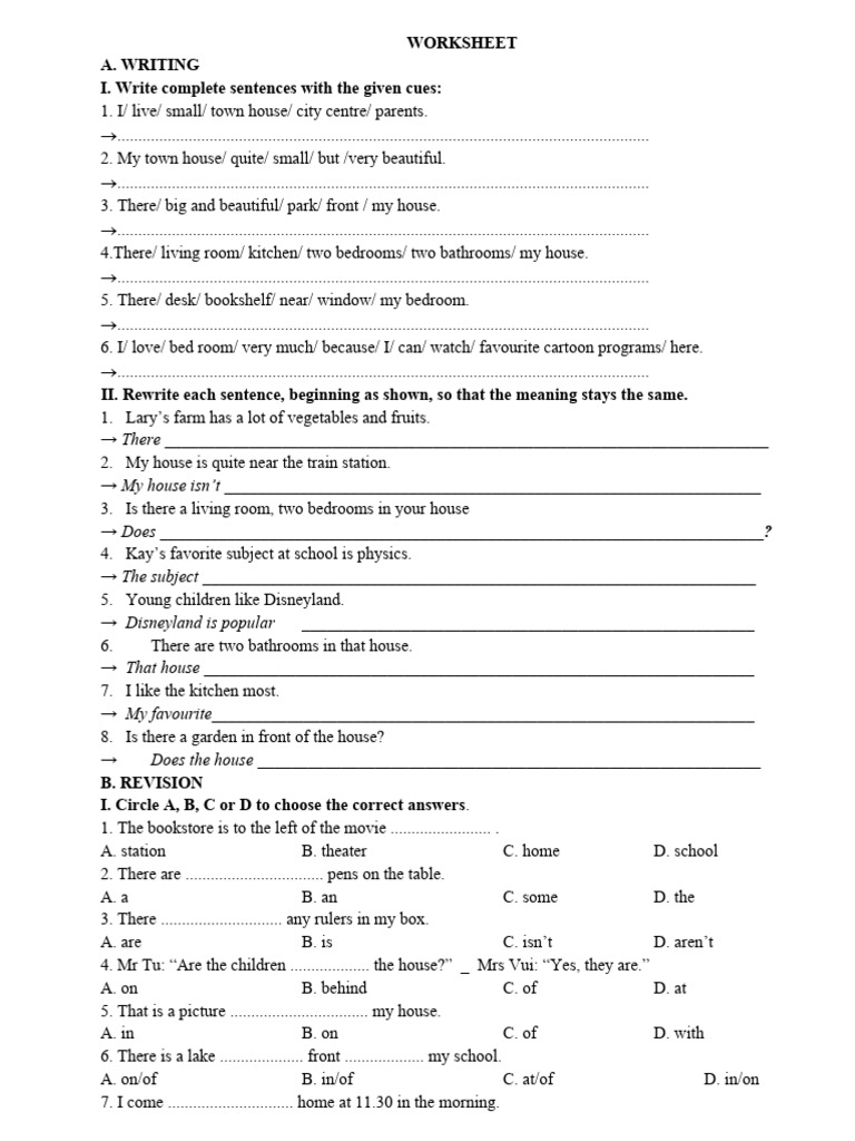 Worksheet 4 | PDF | Linguistics