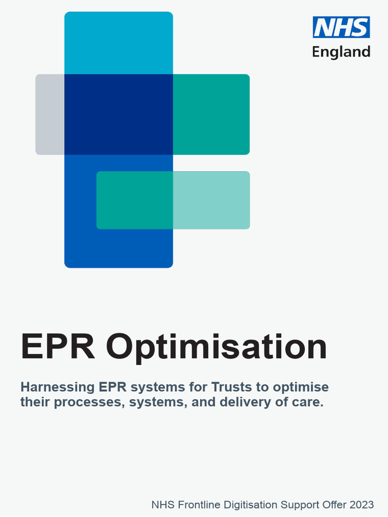 EPR Optimisation Playbook | PDF | Patient | Health Care