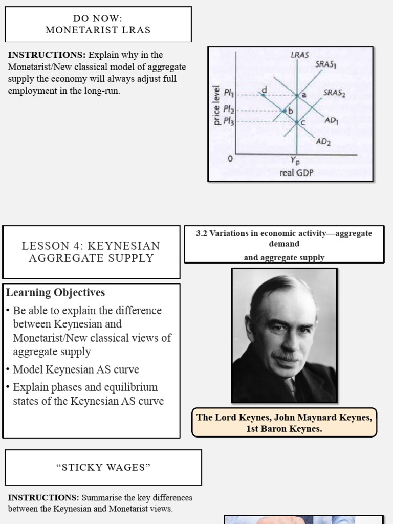 Lesson 4 - Keynesian Aggregate Supply | PDF | Keynesian Economics ...