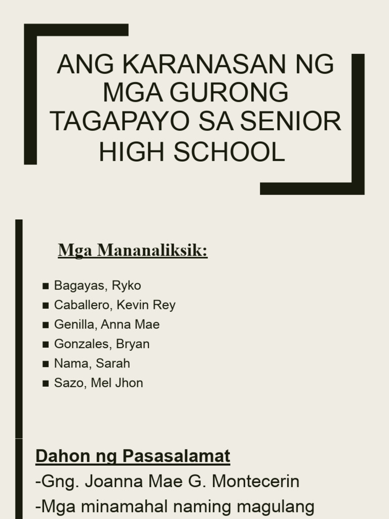 Pagbasa at Pagsusuri | PDF
