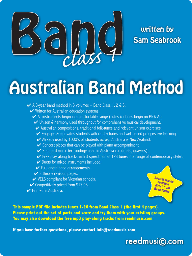 Bandclass1 Sample Parts | PDF | Clef | Musical Instruments